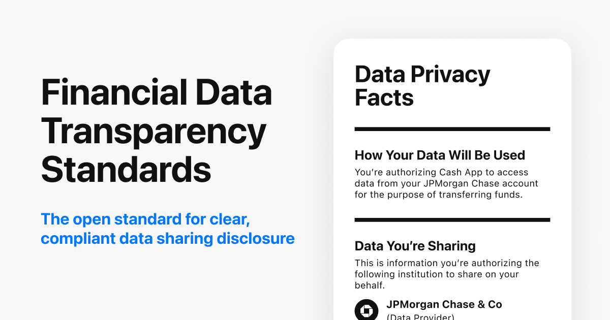 Financial Data Transparency Standards · MoneyKit
